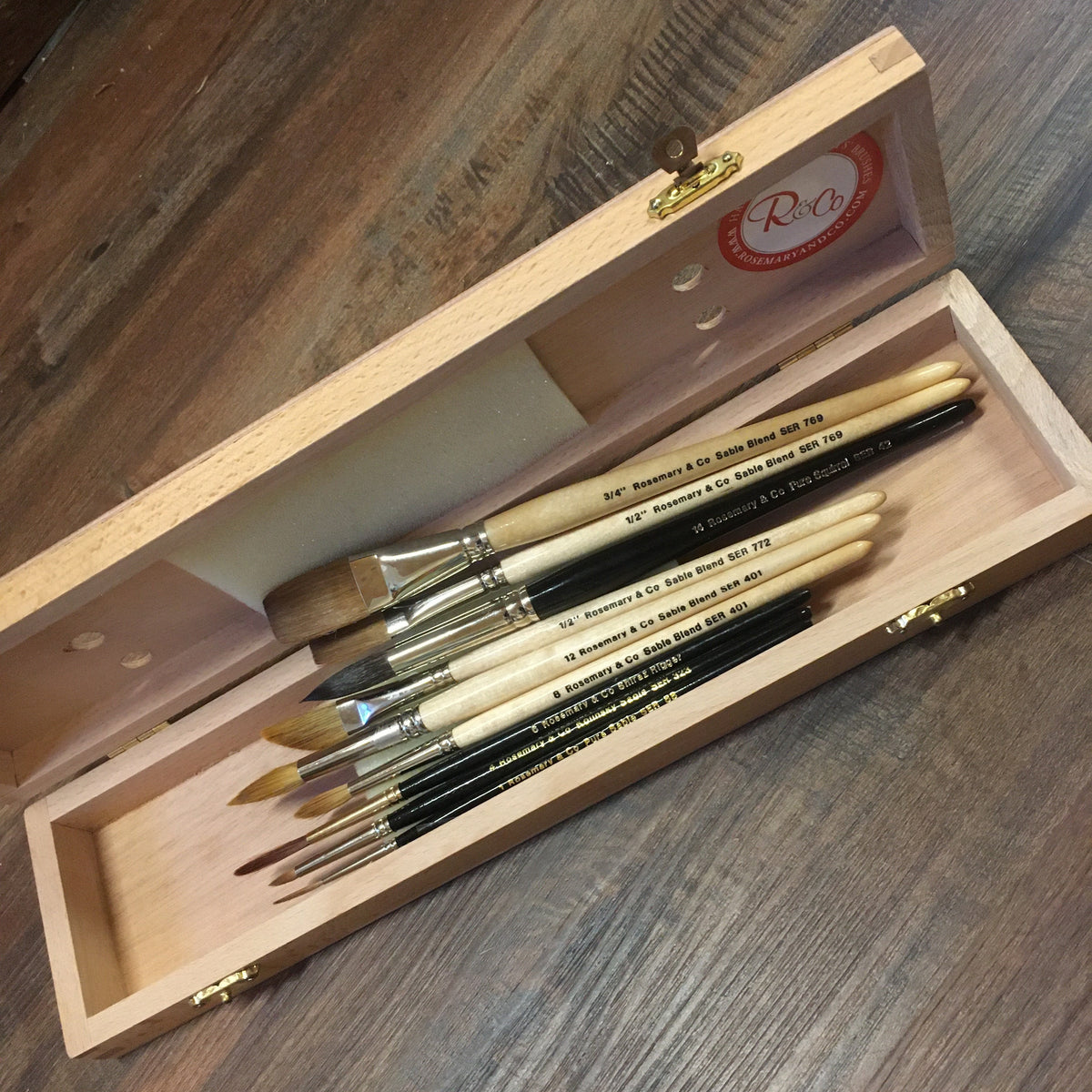 Professional Art Brush Sets - Rosemary Water Colour Set for Large Scal ...